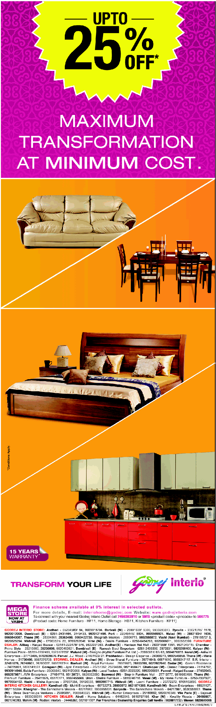 Godrej Interio Upto 25 Off Mumbai New Delhi Bangalore SaleRaja godrej-interio-upto-25-off-mumbai-new-delhi-bangalore-saleraja